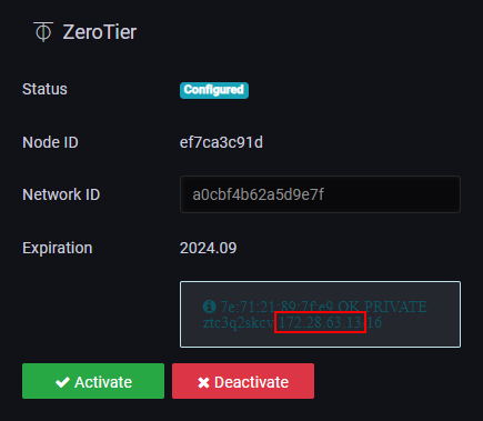 ZeroTier configuration | Profitap Knowledge Base