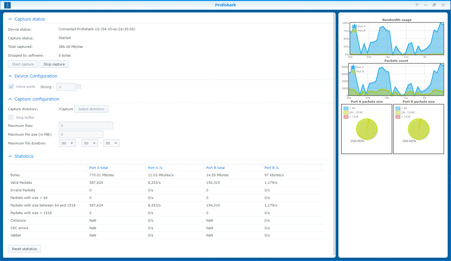 Long-Term Capture | Profitap Knowledge Base